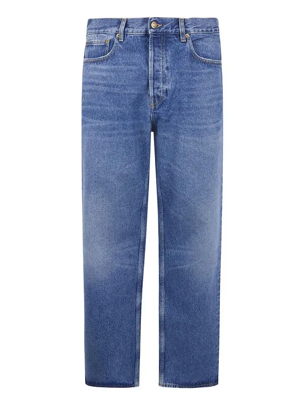 GOLDEN GOOSE Golden M`s" Pant Skate Loose Medium Washed Denim - Blue