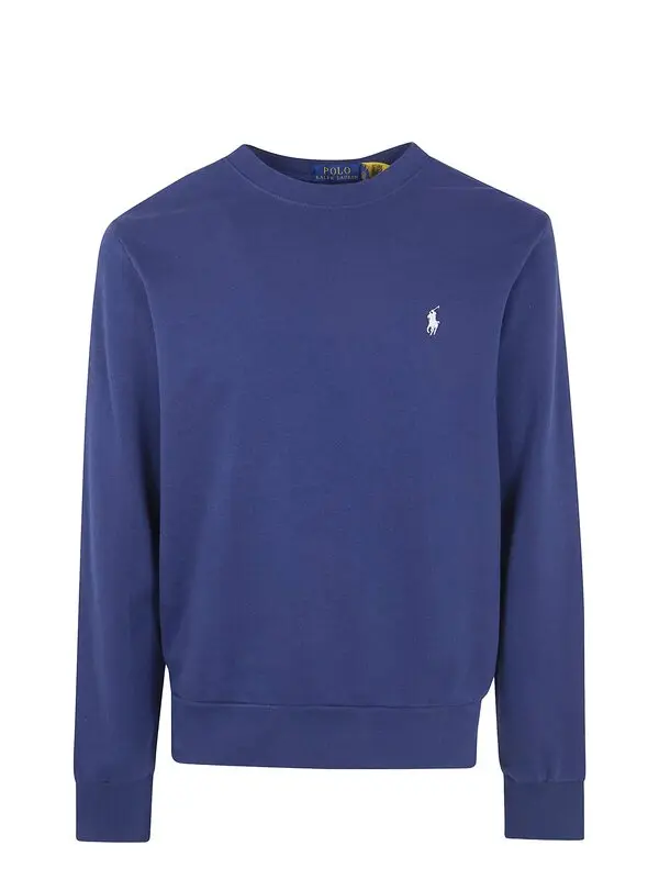 Polo Ralph Lauren Classic Crewneck Sweatshirt With Logo - Blue
