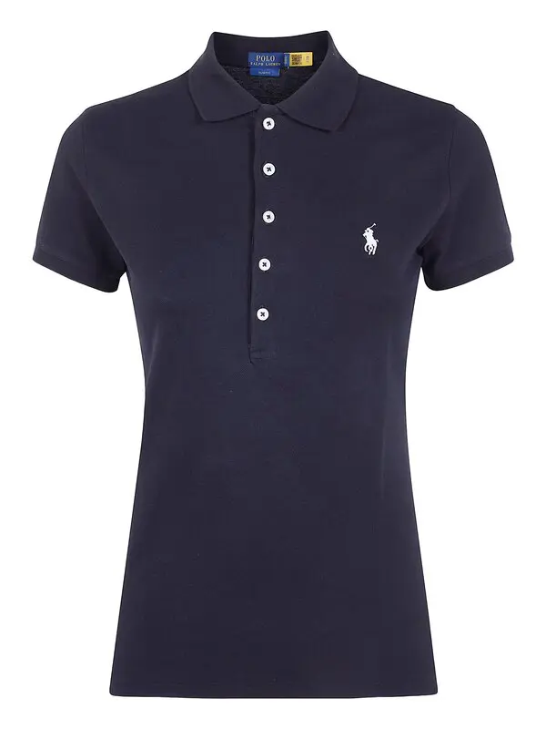 Polo Ralph Lauren Julie' Short Sleeves Polo Shirt - Black