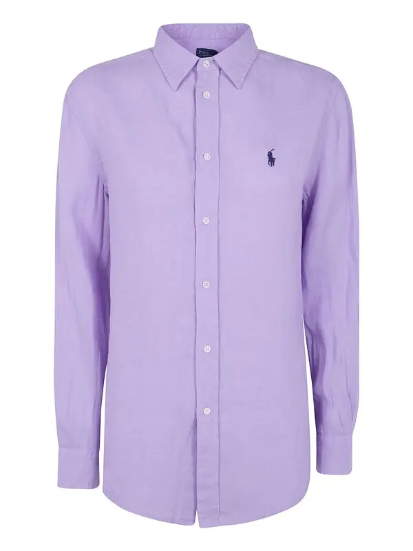 Polo Ralph Lauren Linen Button-up Shirt - Pink