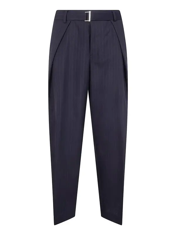 Sacai Chalk Stripe Tailored Trousers - Black