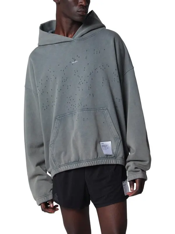 Satisfy Faded Mothtech Hoodie - Grey