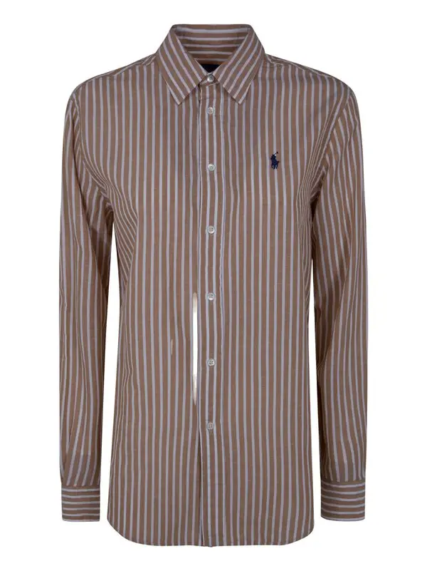 Polo Ralph Lauren Striped Sport Shirt - Brown