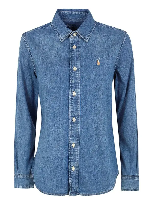 Polo Ralph Lauren Long Sleeve Denim Shirt - Blue