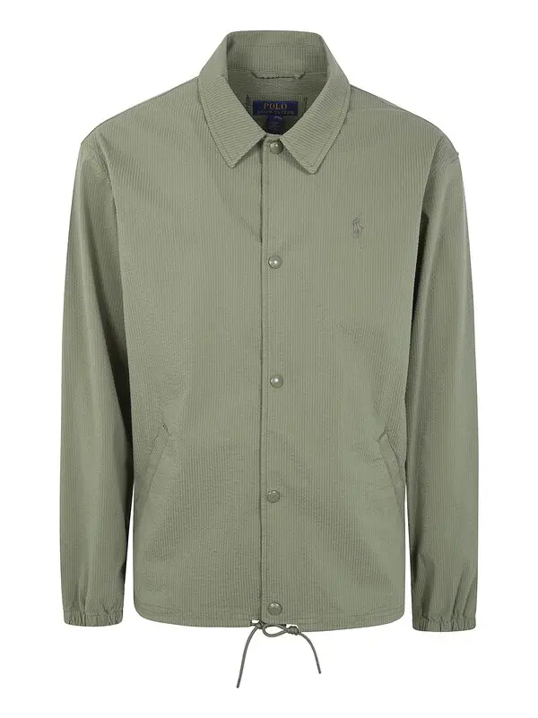 Polo Ralph Lauren Windbreaker Jacket With Drawstring Hem - Green
