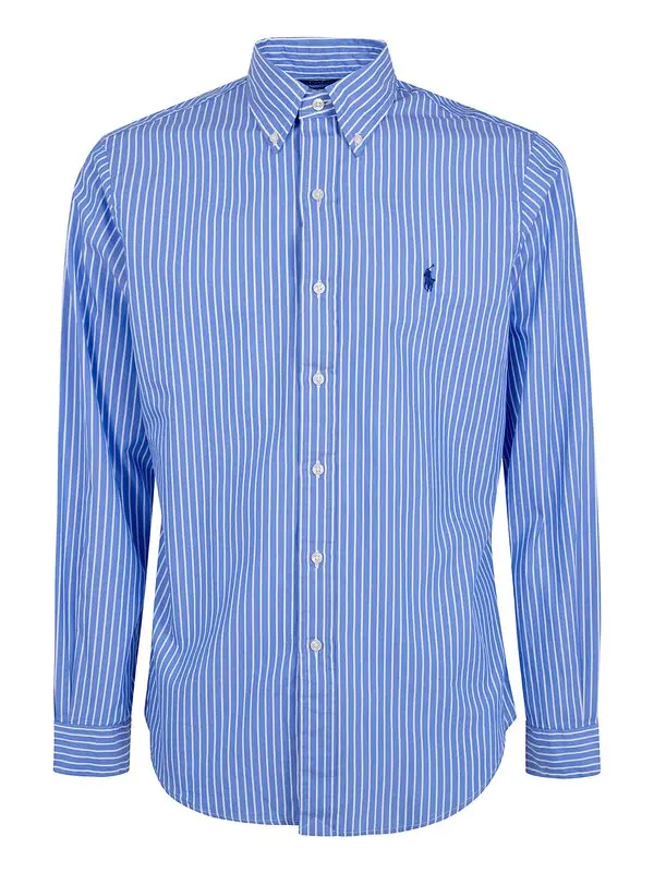Polo Ralph Lauren Long Sleeves Sport Stripes Shirt - Blue