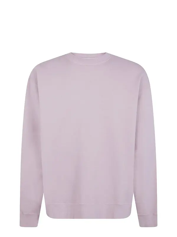 GOLDEN GOOSE Boxi Sweatshirt Cotton Fleece Logo Patch - Gray