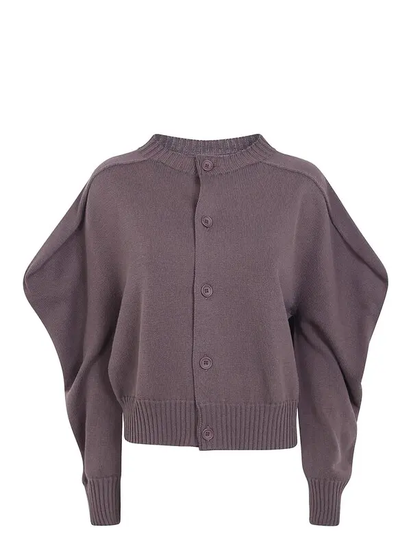 Issey Miyake Akimbo Knit Volume Cardigan - Brown
