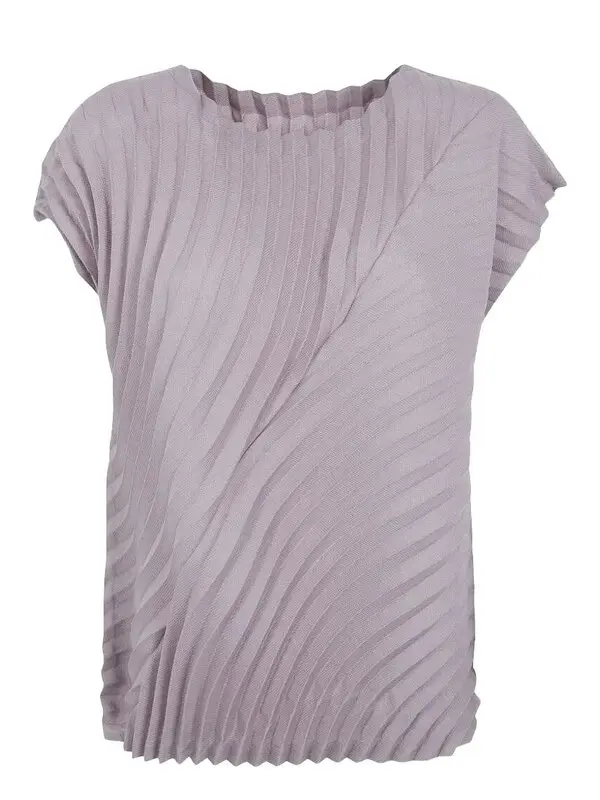 Issey Miyake Circle Pleats Pb Shirt - Gray