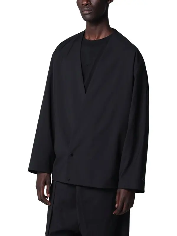 Fear Of God Wool Jacket With Shawl Collar - Black