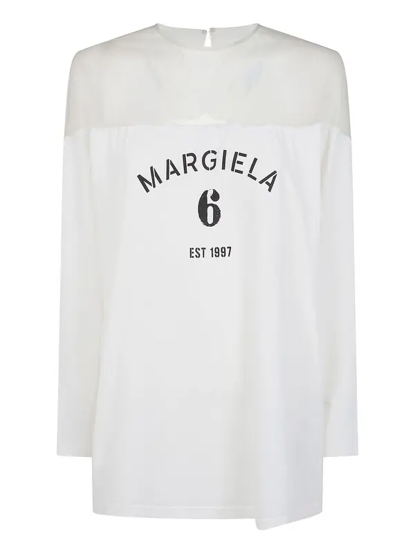 MAISON MARGIELA Long Sleeve T-shirt - White