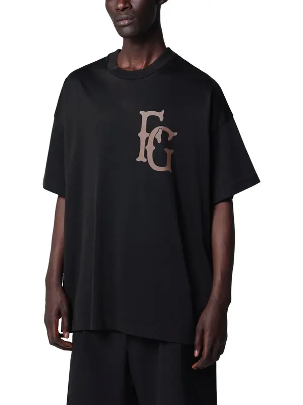 Fear Of God T-shirt 43 In Cotton And Rayon Jersey - Black