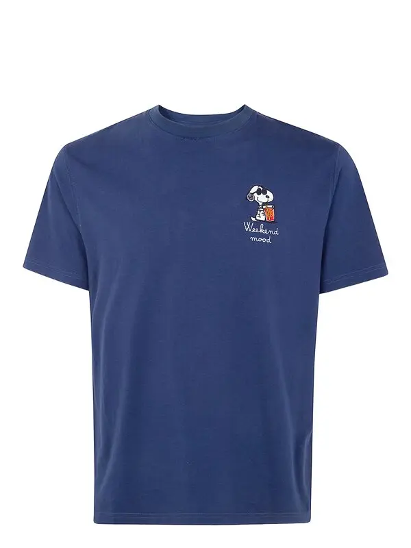 MC2 SAINT BARTH Portofino Snoopy Weekend Dive" T-shirt - Blue