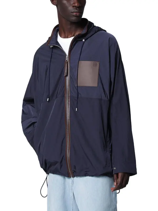 Loewe Technical Micro-ripstop Hooded Jacket - Blue