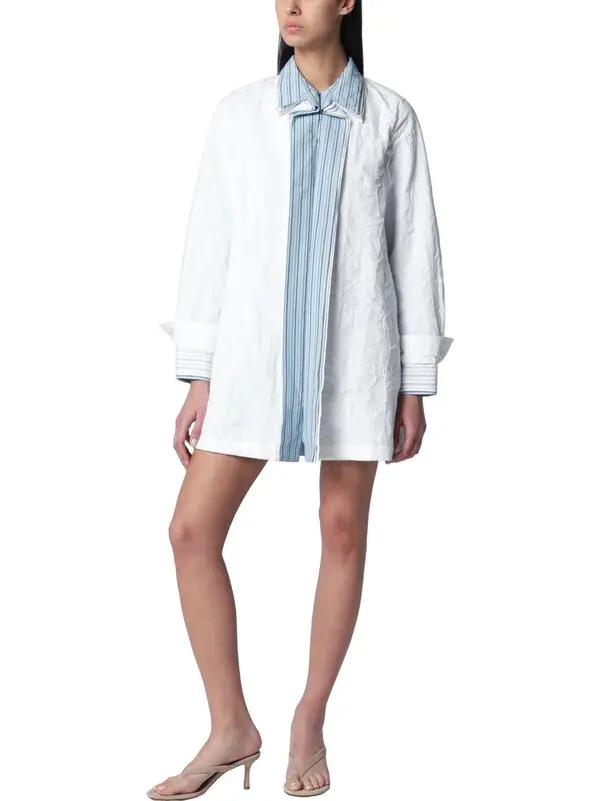 Loewe Technical Cotton Short Dress - White