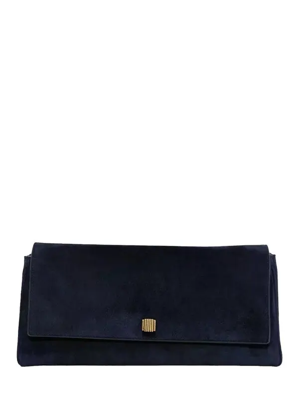 Khaite Suede Clutch Bag - Blue