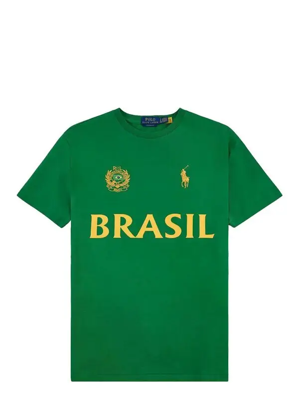 Polo Ralph Lauren Brazil Logo-embroidered T-shirt - Green