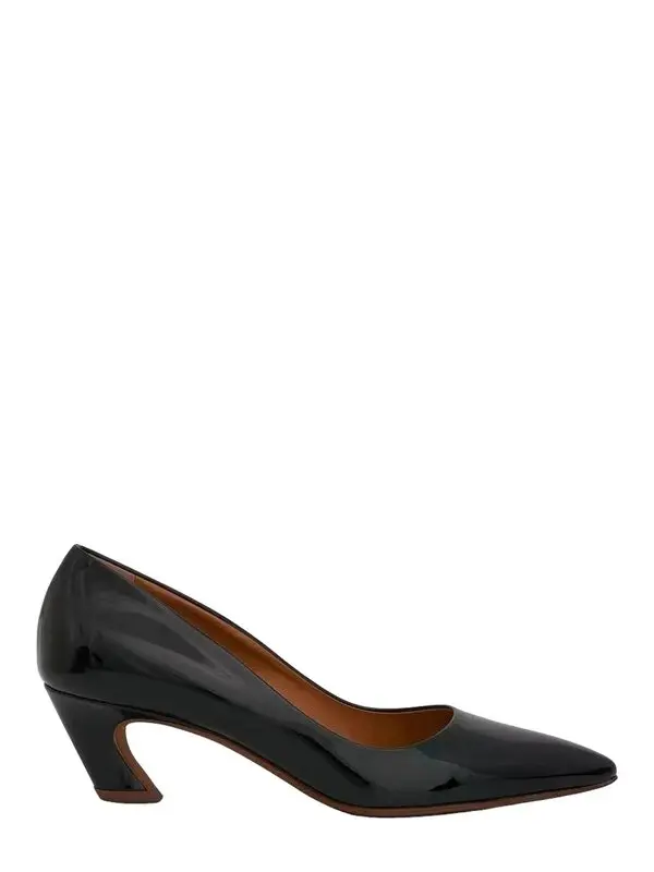 Chloé Oli Glossed-leather Pumps - Black
