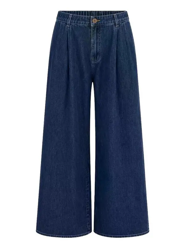 TWP Pleated Wide-leg Jeans - Blue