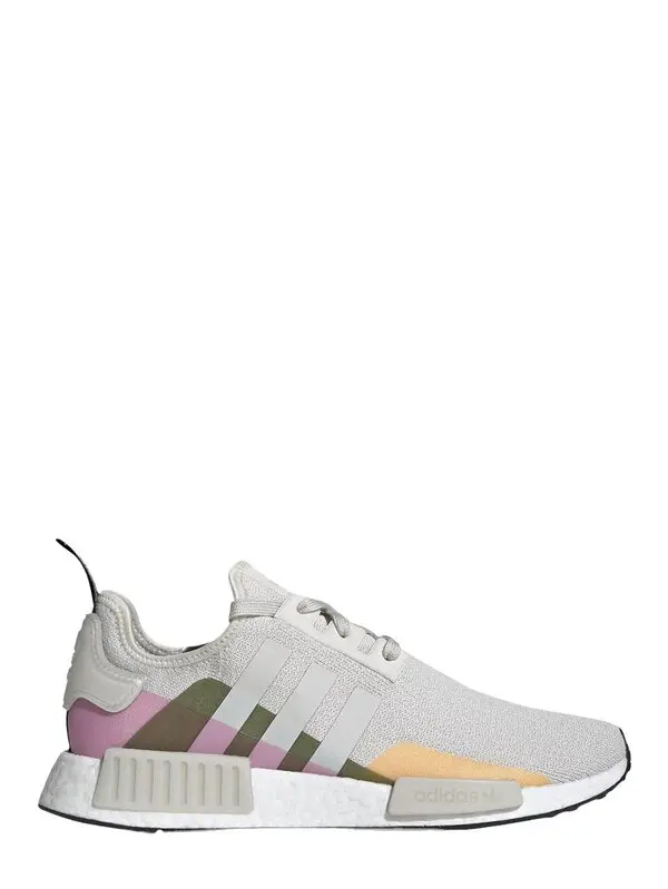 Adidas Nmd_r1 "raw White Shock Pink" Athletic Sneakers - Cream