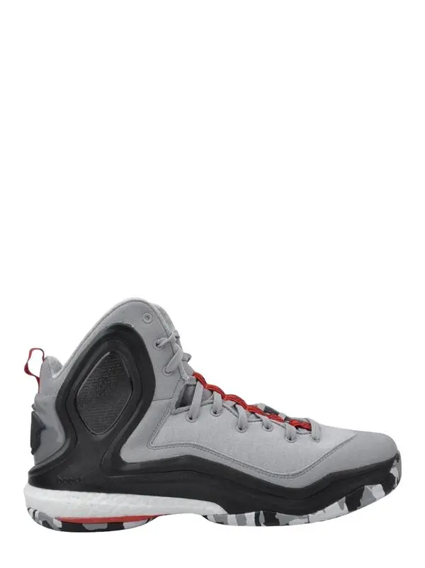 Adidas D Rose 5 Boost High Top Sneakers - Grey