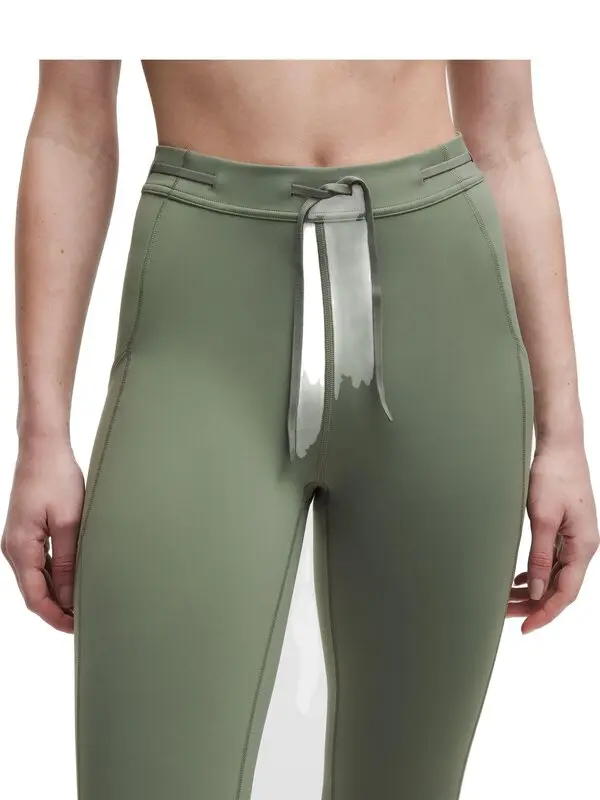 Lululemon Fast And Free High-rise Tight 25 - Willow Leaf/light Ivory