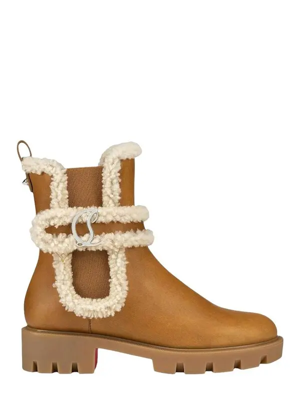 CHRISTIAN LOUBOUTIN Ankle Boots - Tan