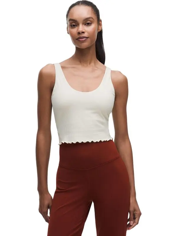 Lululemon Align™ Lettuce-hem Ribbed Tank Top - Light Ivory