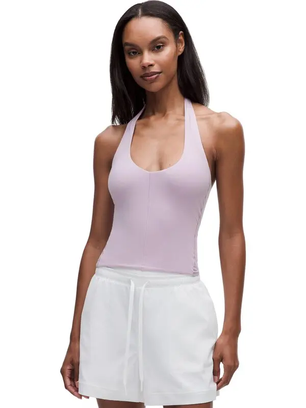 Lululemon Wundermost Ultra-soft Nulu Halter Tank Top - Lilac Play