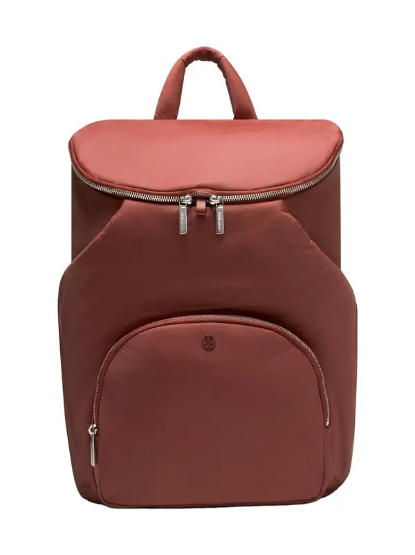 Lululemon 22l Backpack With Removable Pouch And Changing Mat - Cranberry Charm/silver