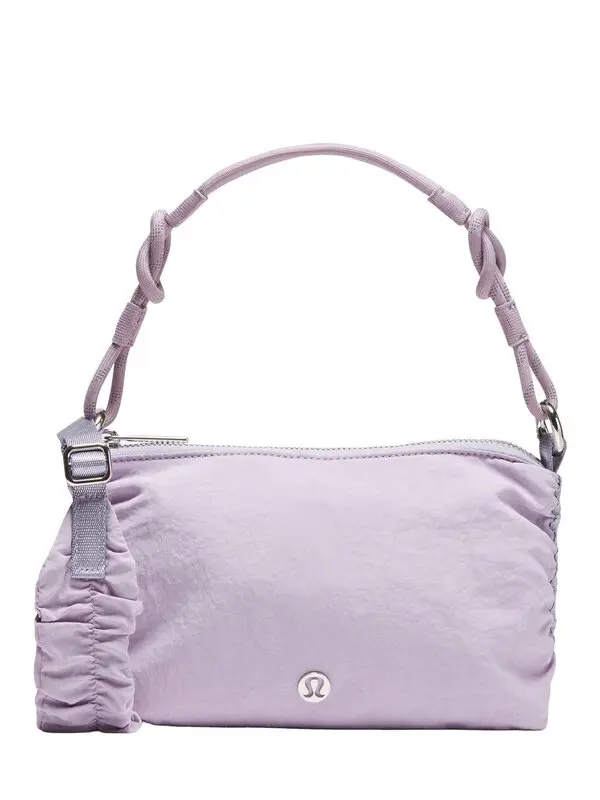 Lululemon Ruched Shoulder Bag Mini - Lilac Play/lotus Lavender/silver