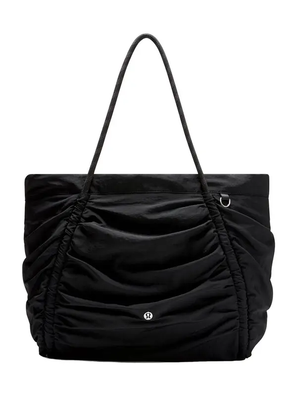 Lululemon Ruched Tote Bag 24l - Black/silver