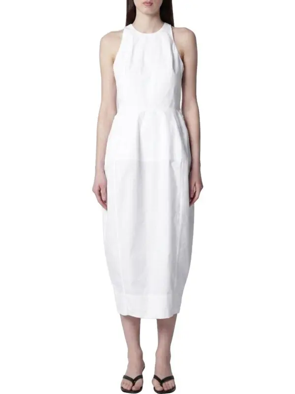 RÓHE Sleeveless Midi Dress - White