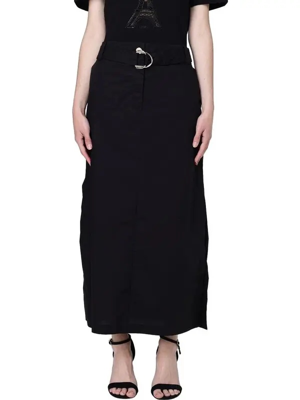 Liu Jo Midi Skirt With Belt Detail - Black