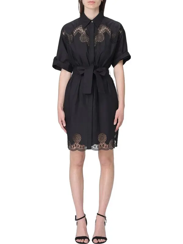 Liu Jo Lace Shirt Dress - Black