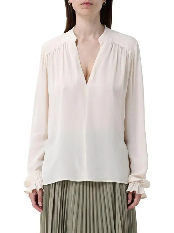 Liu Jo Long Sleeve Ruffled Cuff Blouse - Yellow