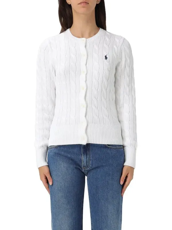 Polo Ralph Lauren Cable Knit Cardigan - White