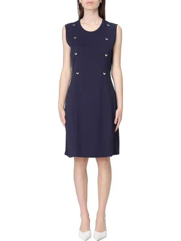 Liu Jo Sleeveless Button Detailed Dress - Blue