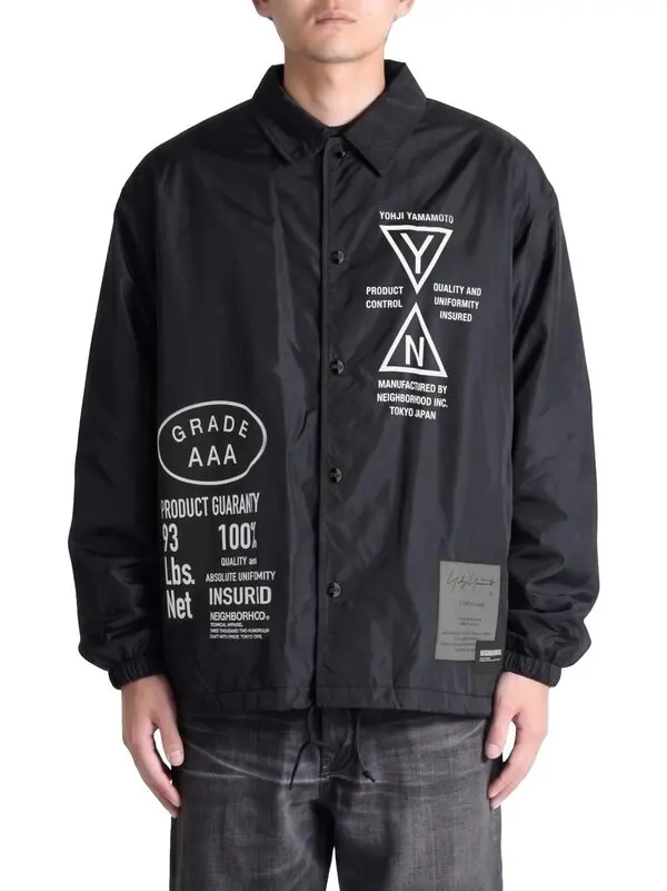 Yohji Yamamoto Printed Jacket - Black