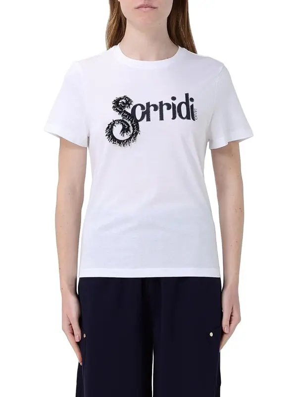 Liu Jo Embellished Logo T-shirt - White