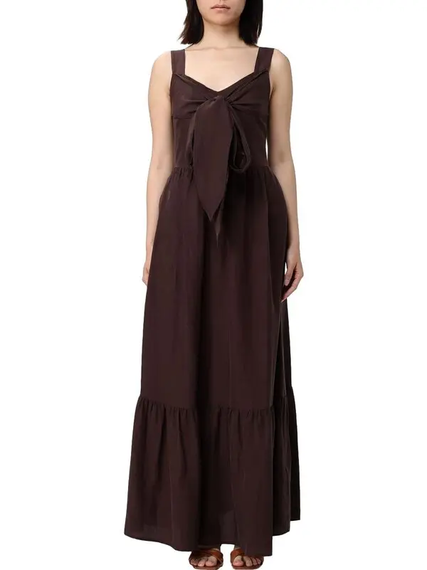 Liu Jo Maxi Dress With Bow Detail - White