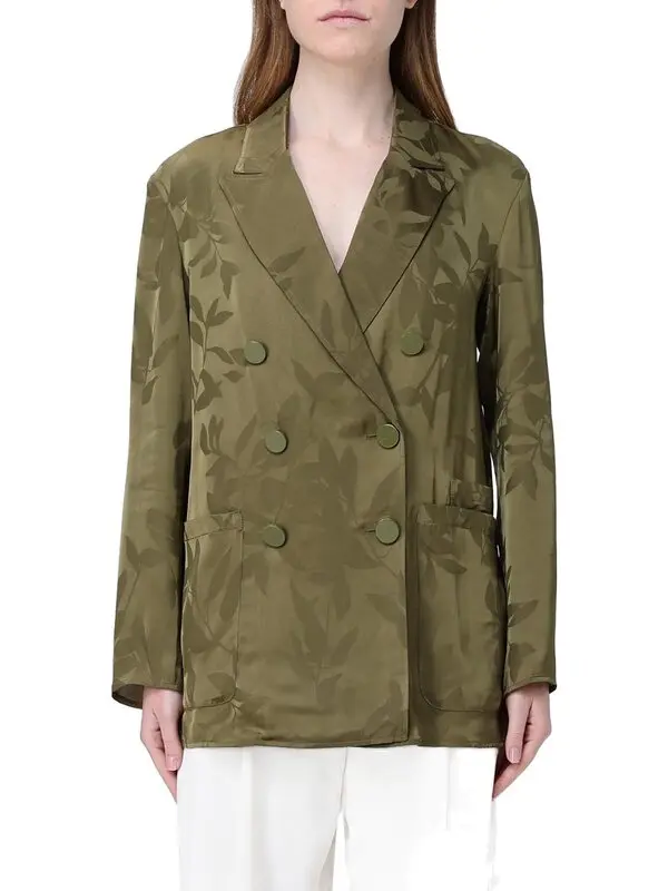 Armani Exchange Double Breasted Jacket - Kaki