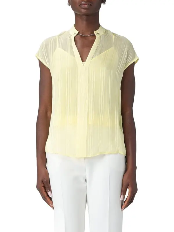 Liu Jo Viscose Blouse With Jewel Detail - White