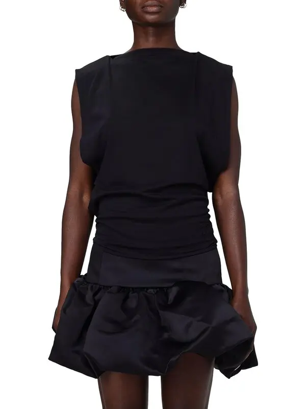 Jacquemus Sleeveless Top With Tie-fastening Straps - Black