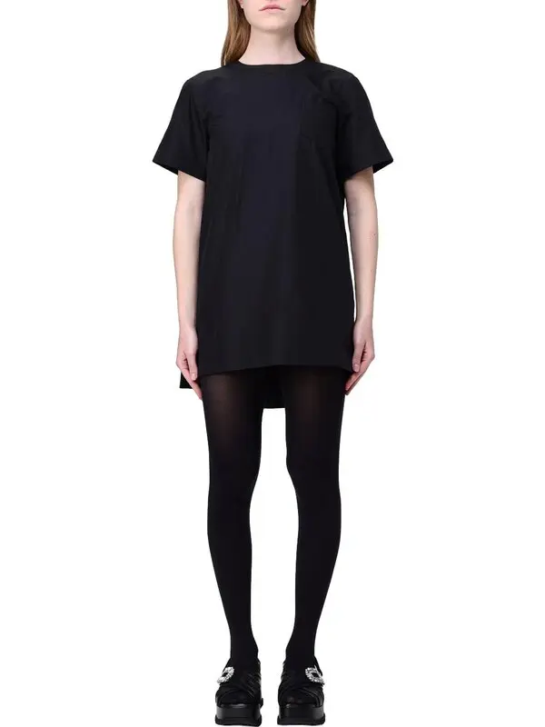 Sacai Cotton Mini Dress - Black