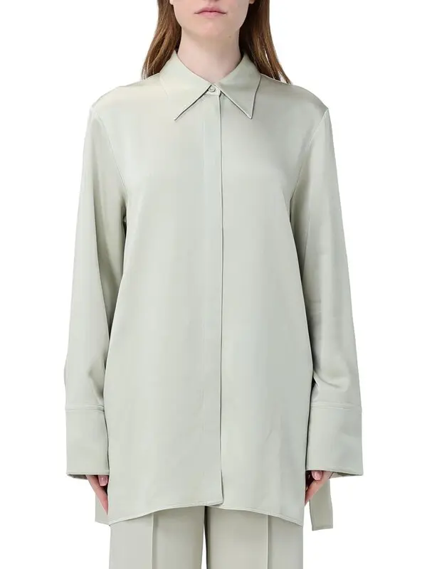 JIL SANDER Satin Shirt - Green