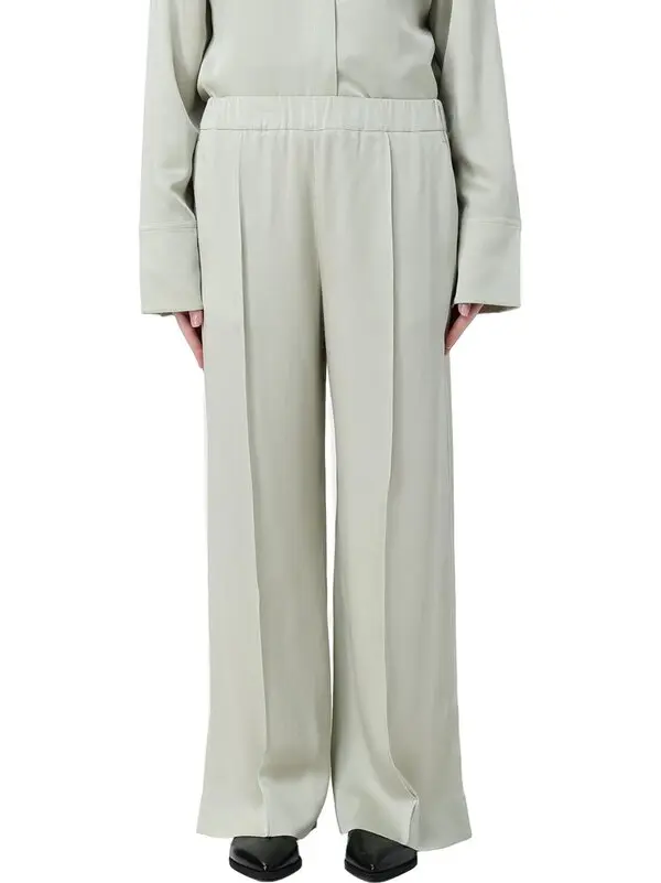 JIL SANDER Wide Leg Tailored Trousers - Green