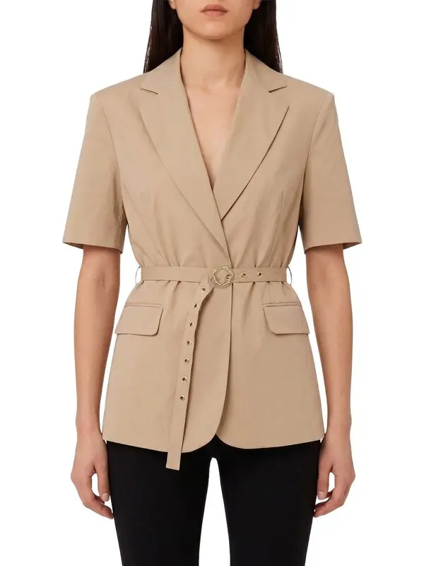 Liu Jo Belted Blazer - Beige