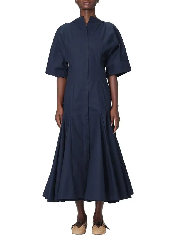 Jacquemus Cotton Midi Shirt Dress - Blue
