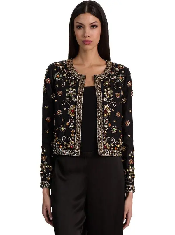 Alice + Olivia Kidman Embellished Jacket - Black